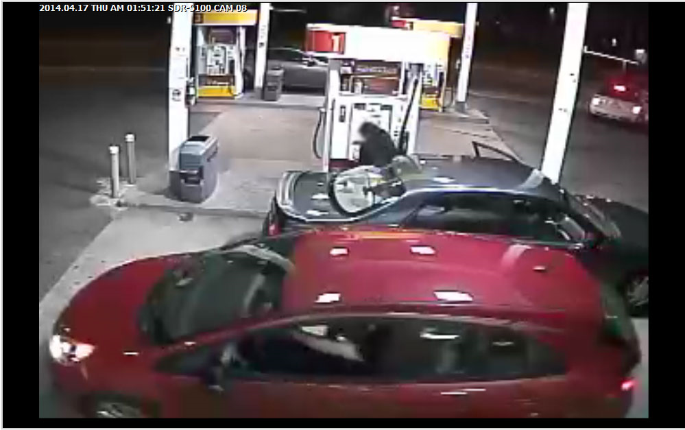Police: Man hit woman's car with trash can at gas station | wusa9.com