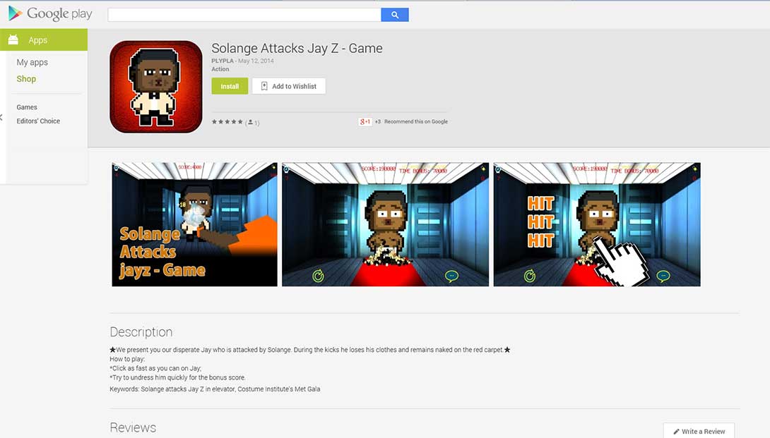 This happened: 'Solange attacks Jay-Z' game on Google Play | wusa9.com