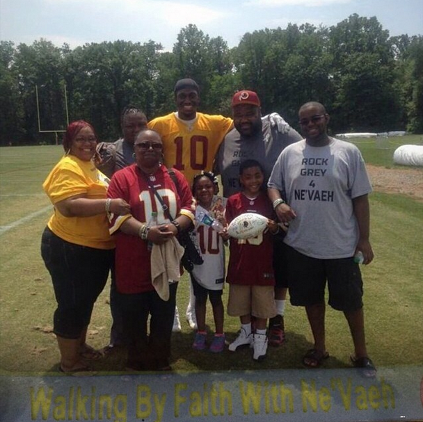 RGIII dedicates first 2014 TD to young cancer victim | wusa9.com