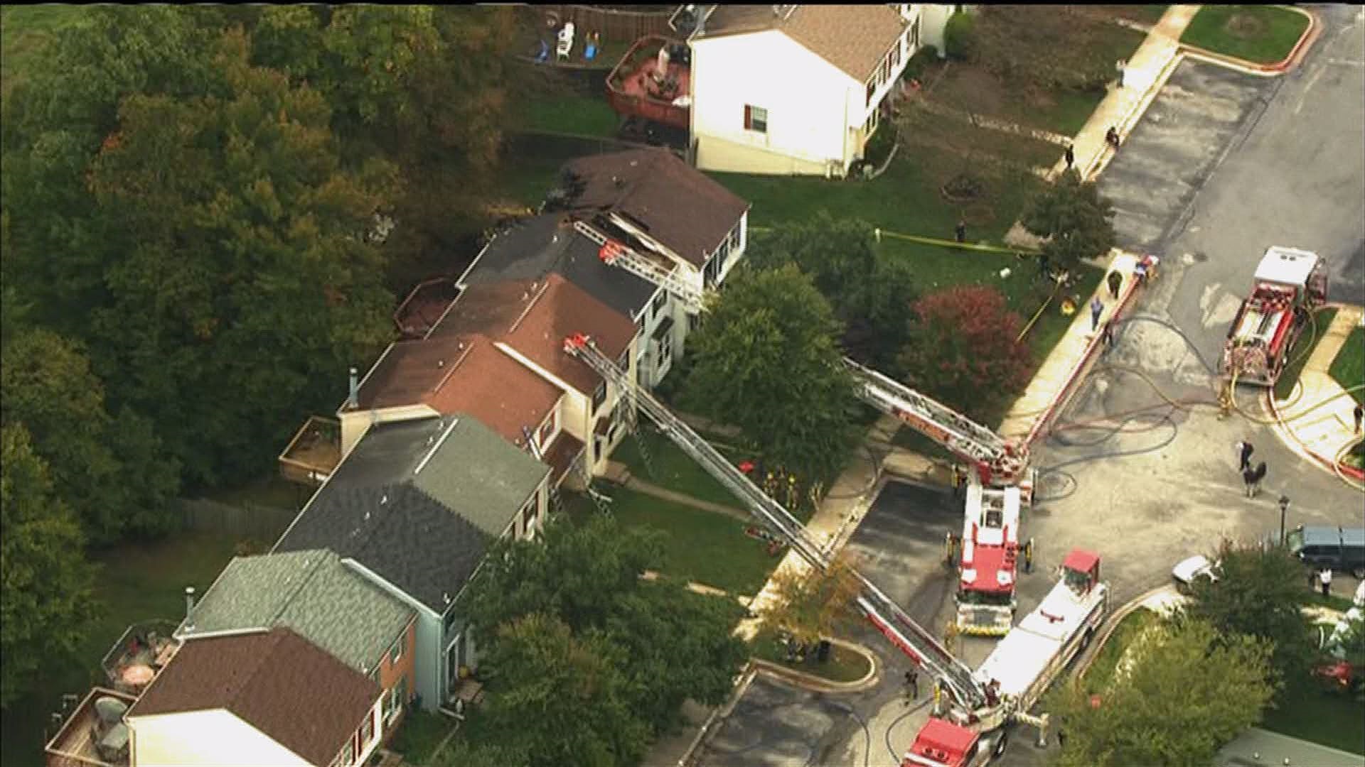Townhouse fire spreads to 2 more homes in Laurel | wusa9.com