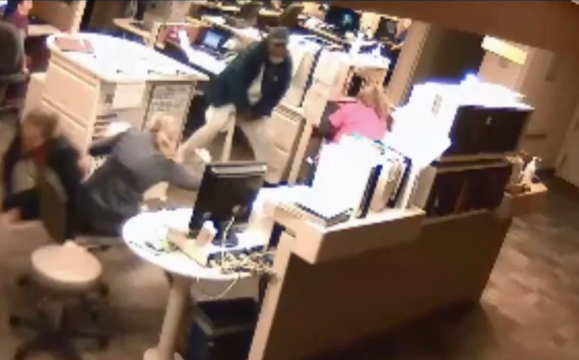 Video shows hospital patient attacking nurses at St. John's | wusa9.com
