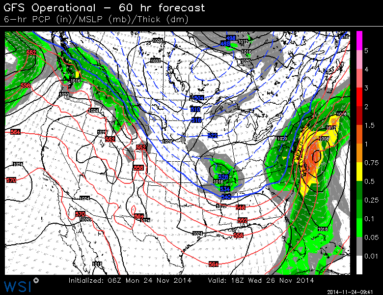 Wednesday's Storm, Rain & Snow to Complicate Travel | wusa9.com