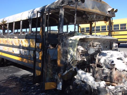 2 teens charged in setting school bus on fire in Frederick | wusa9.com