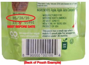 GoGo squeeZ recalls some pouches for mold | wusa9.com