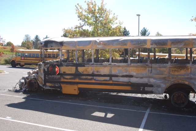 School bus set on fire in Frederick County | wusa9.com