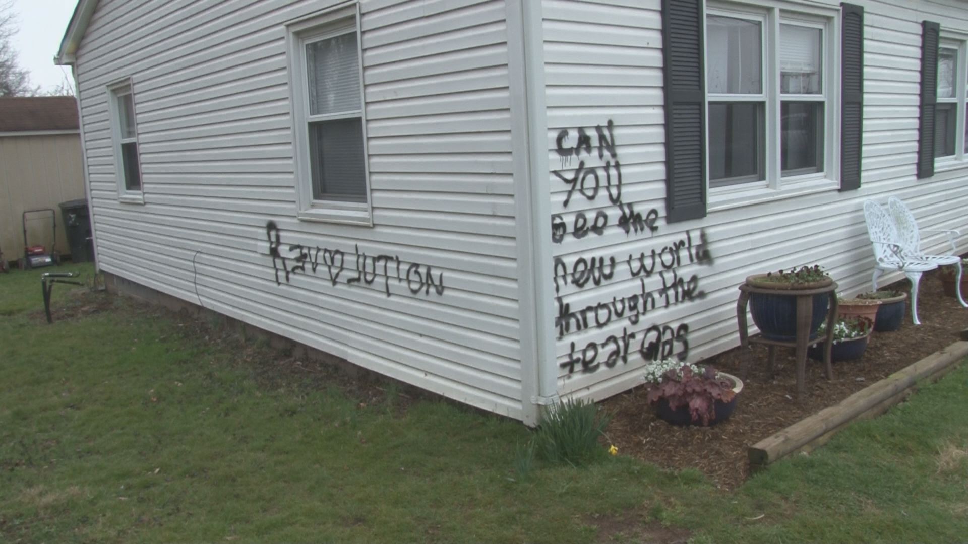 Trump supporter says home was vandalized | wusa9.com