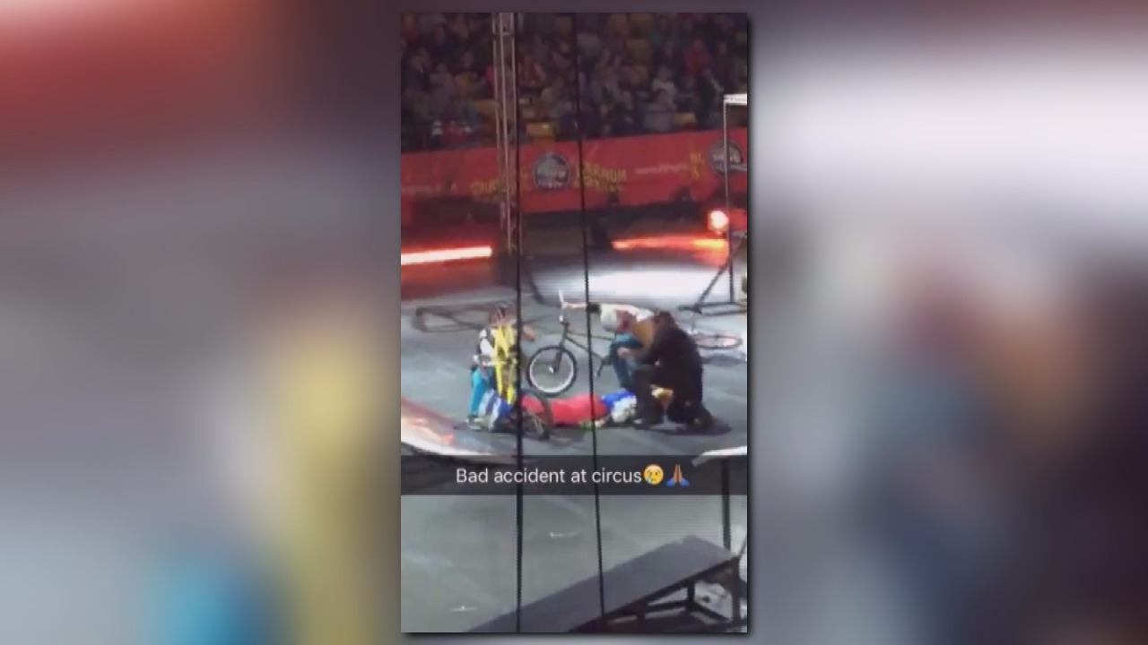 BMX rider injured after fall during circus performance | wusa9.com