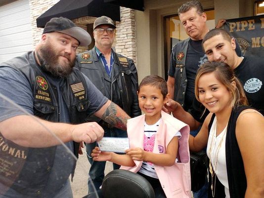 Motorcycle club raises $5,000 for local child with cancer | ksdk.com