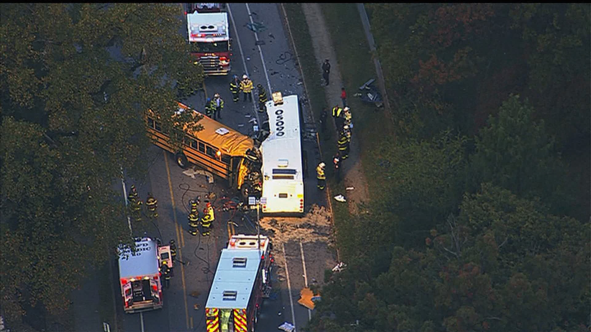 6 dead after school bus, MTA bus collide in Baltimore | newscentermaine.com