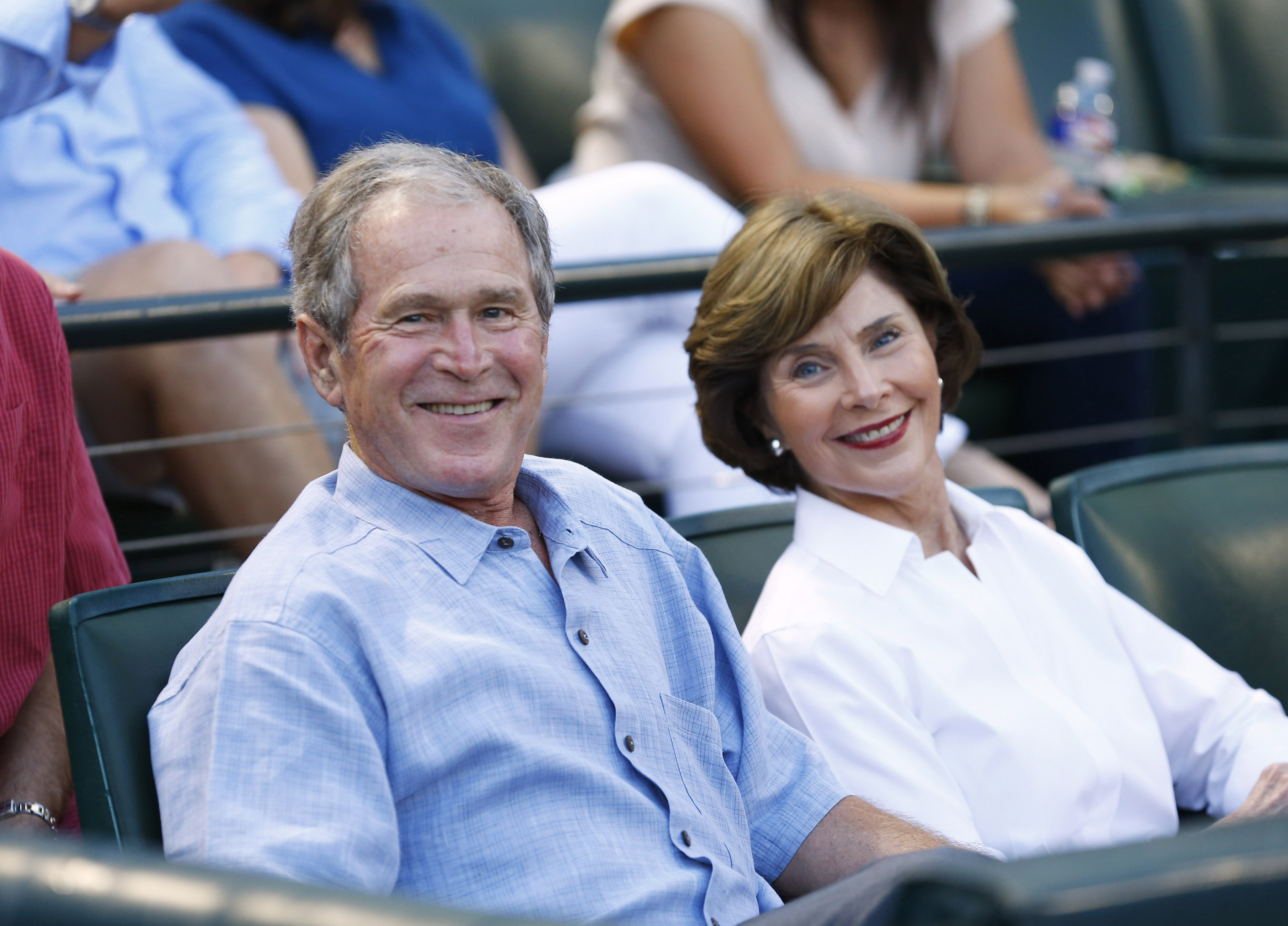 Former President George W. Bush, Laura Bush did not vote for a ...
