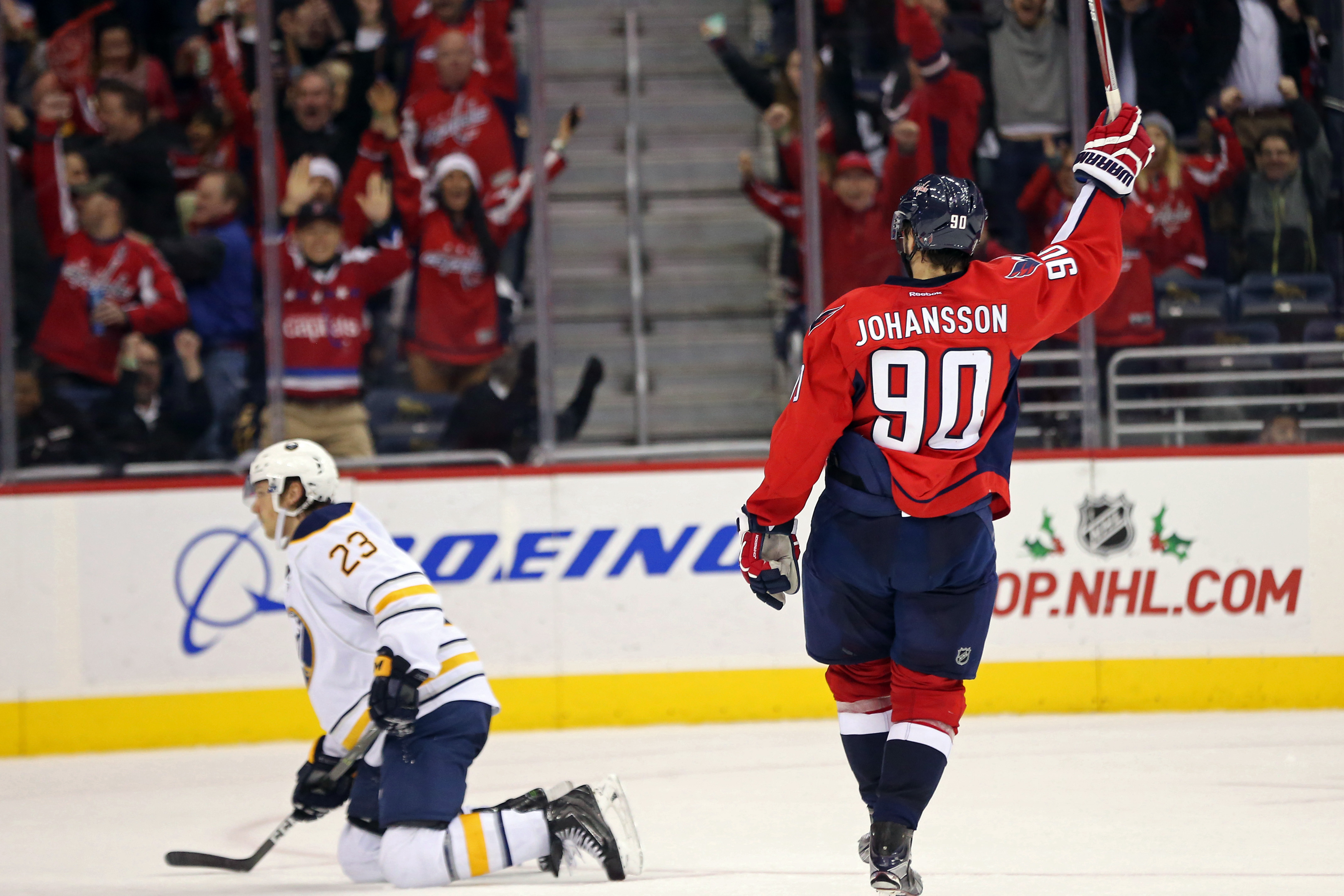 Johansson scores twice as Caps beat Sabres 3-2 in OT | wusa9.com