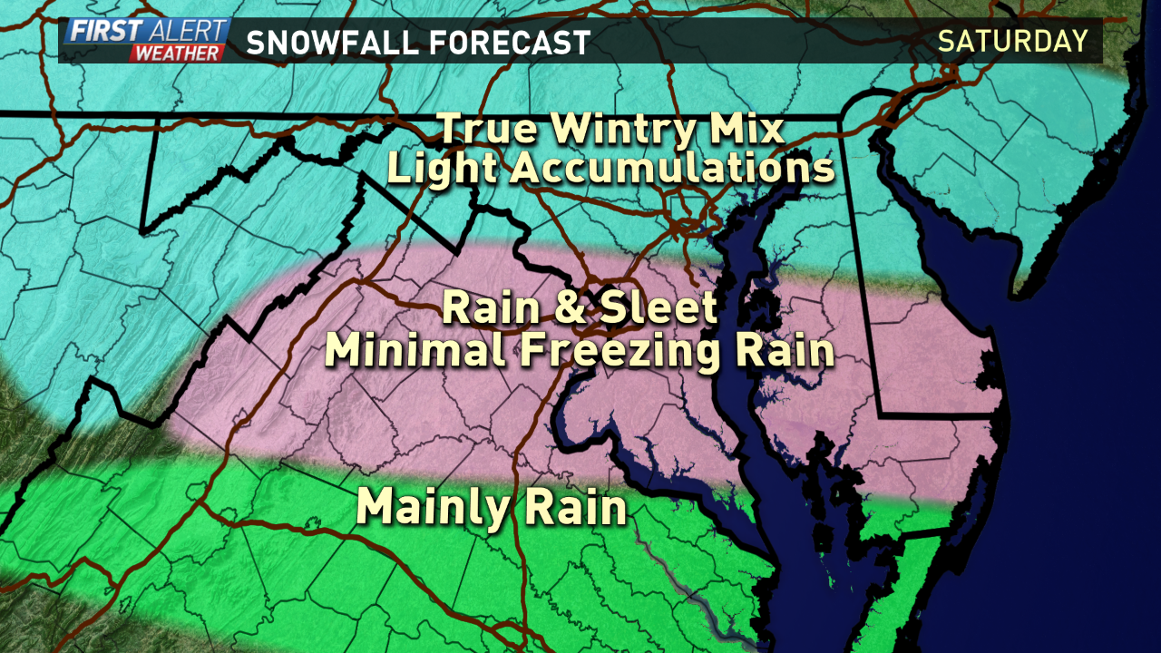 Wintry Mix Saturday In Some Areas | wusa9.com