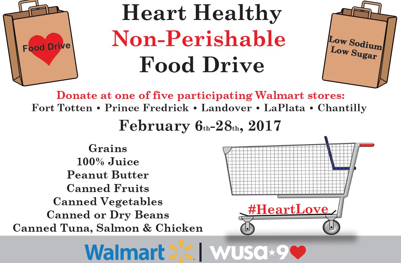 Donate to our heart-healthy food drive | wusa9.com