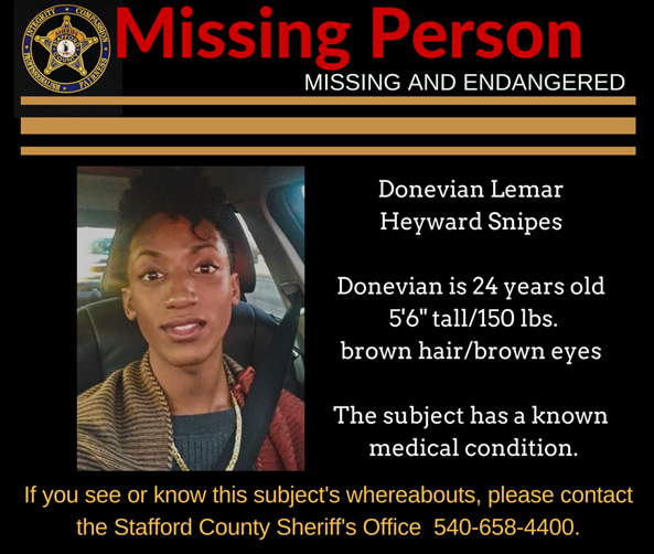 MISSING: 24-year-old person from Stafford, Va. | wusa9.com