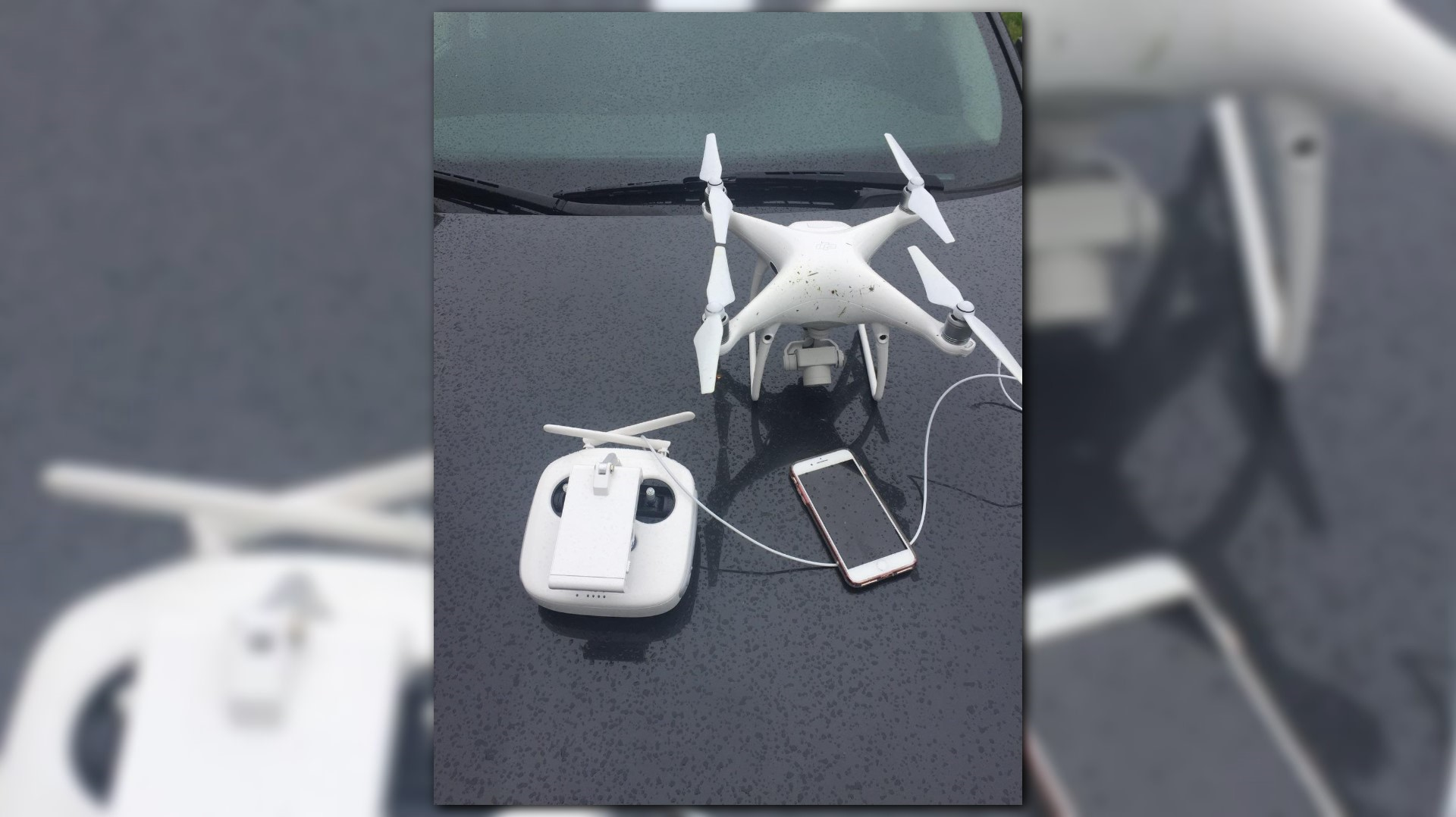 Drone nearly crashes into helicopter over massive fire, police say ...