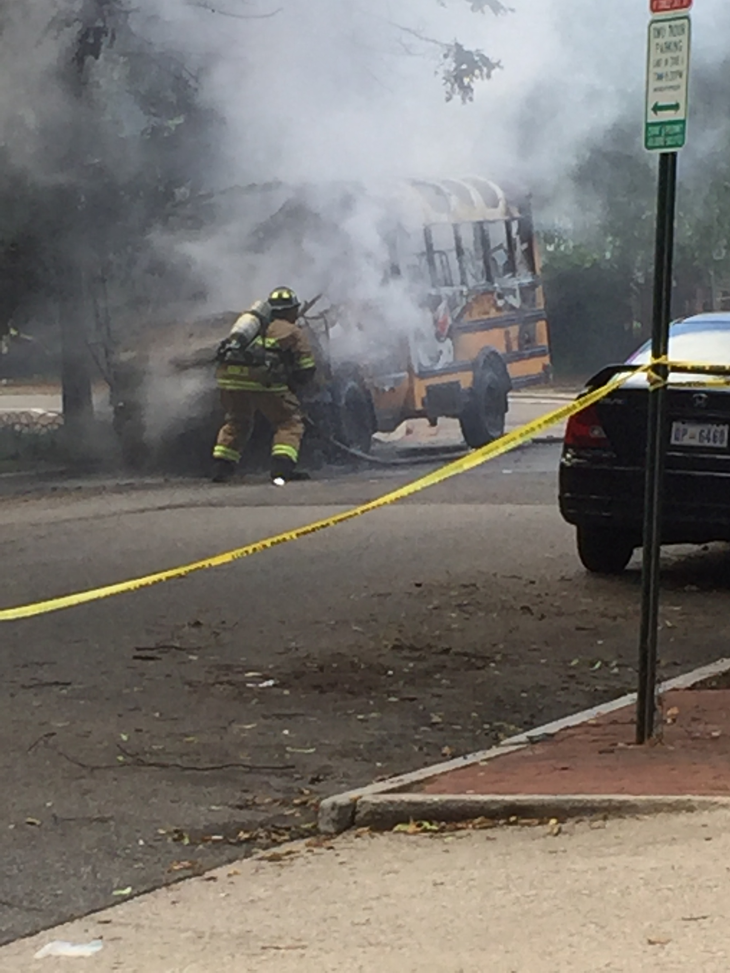 No injuries reported after school bus fire in Northeast, DC | wusa9.com