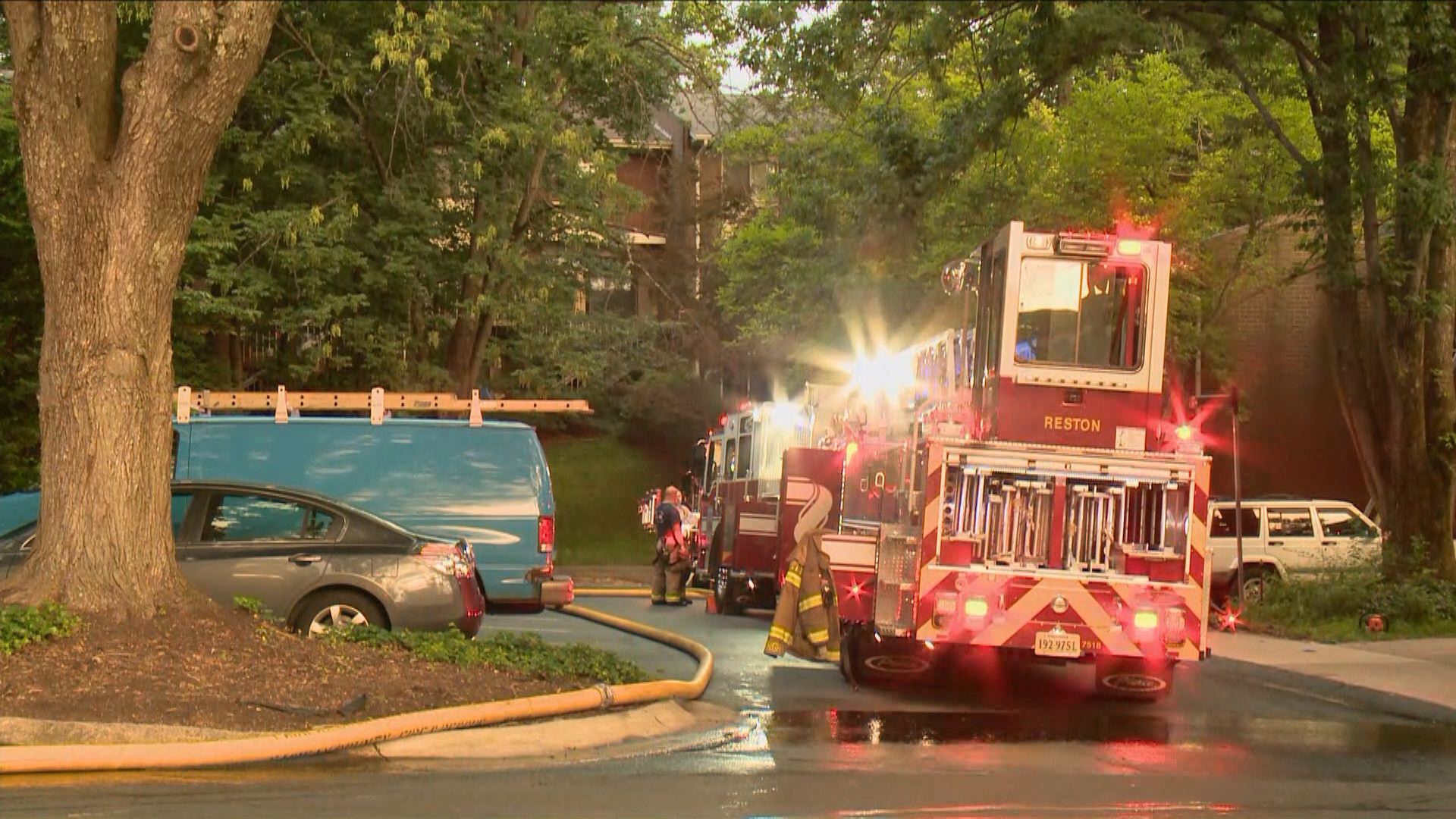 Firefighter falls through floor while responding to Reston townhouse ...