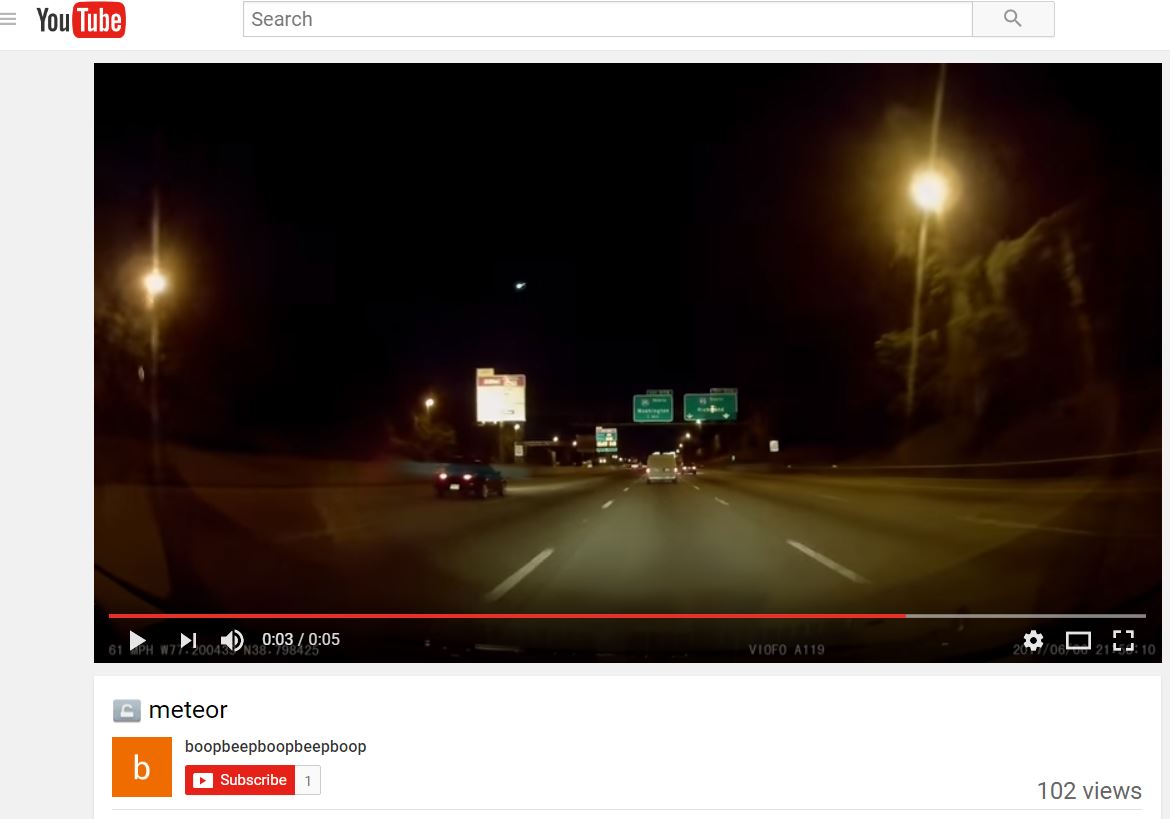 Fireball spotted across DC sky | wusa9.com