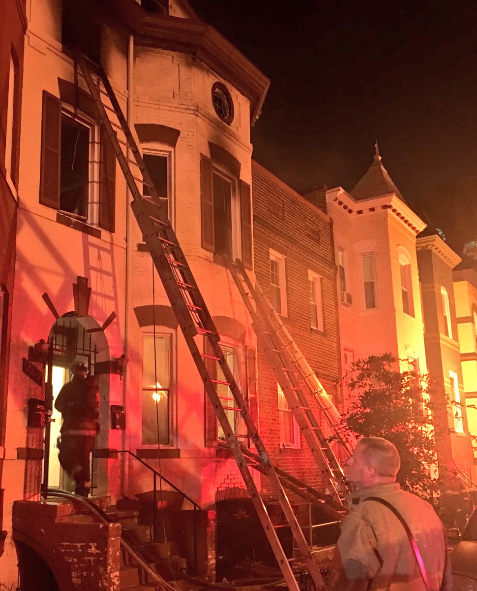 2 firefighters injured in row house fire | wusa9.com