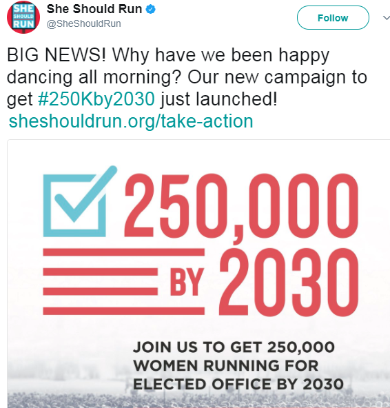 GIRL POWER: Organization aims for 250K women to run for office by 2030 ...