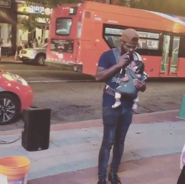 DC street singer's performance to daughter goes viral | wusa9.com