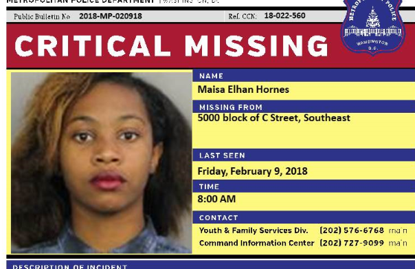 MISSING: 16-year-old girl from Southeast, DC | wusa9.com
