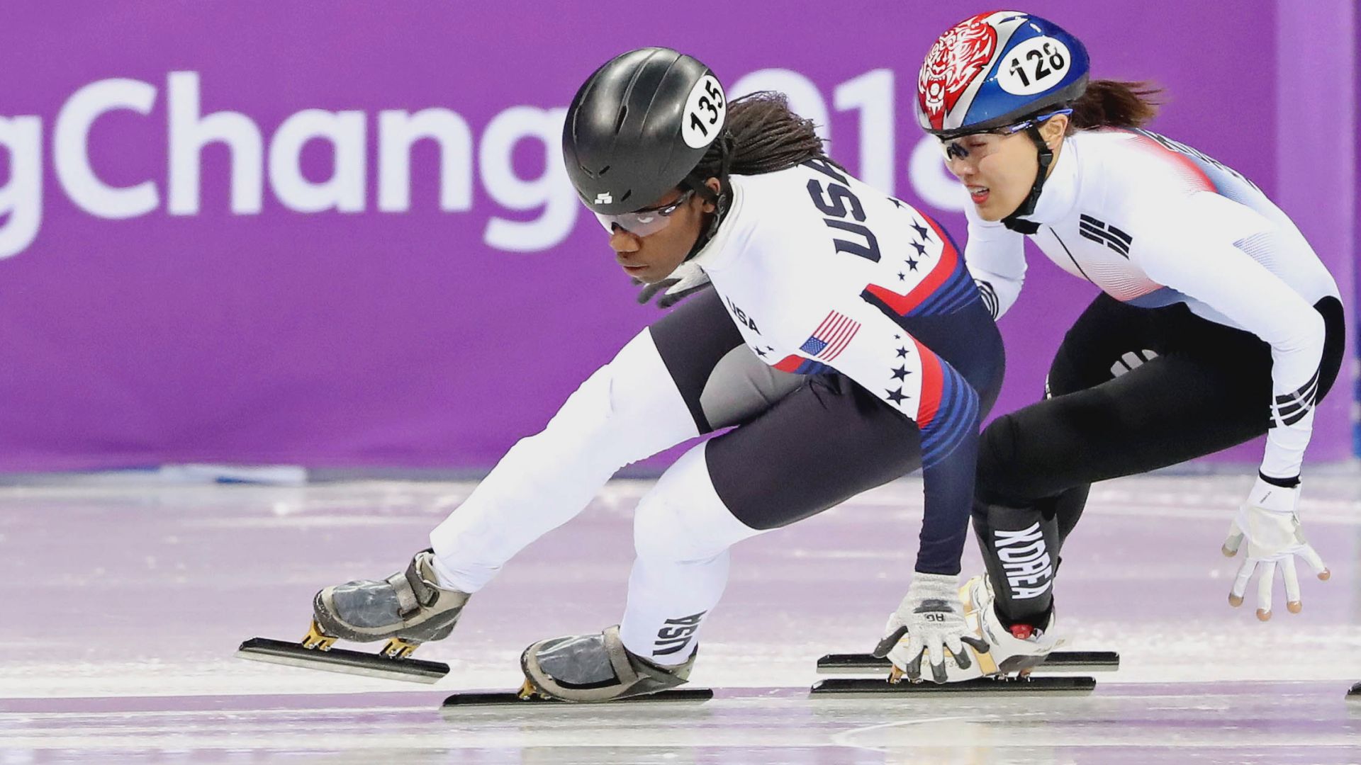 Reston's Maame Biney advances to 500m short track quarters | wusa9.com
